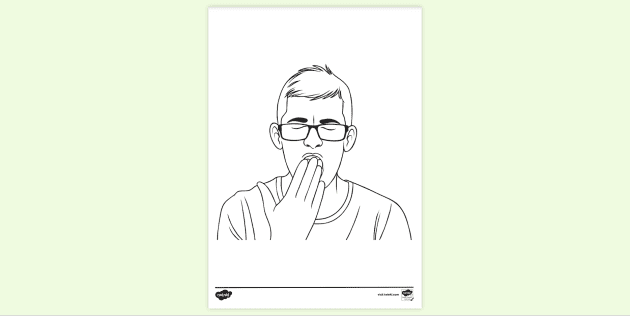 FREE! - I'm Tired Colouring Sheet (Hecho por educadores)