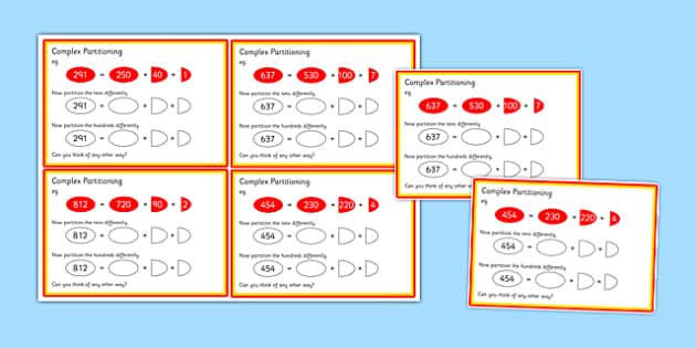 Complex Partitioning Challenge Cards (professor feito)