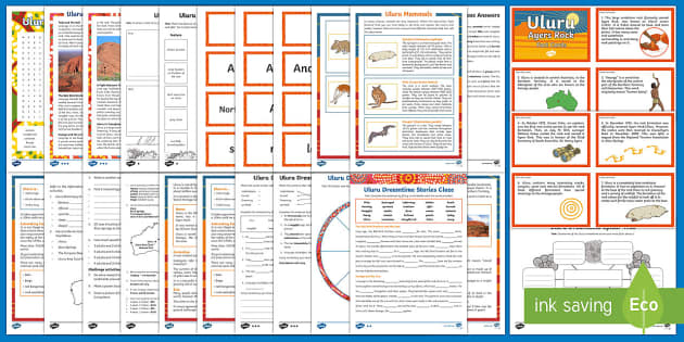 Uluru Dreaming Stories Activity Pack