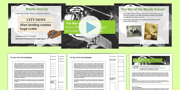 FREE! - The War of the Worlds Lesson 1: Prose - Twinkl