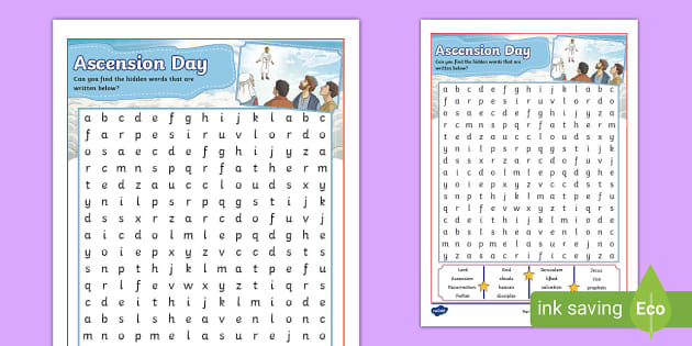 Ascension Day KS2 Word Search (Teacher-Made) - Twinkl