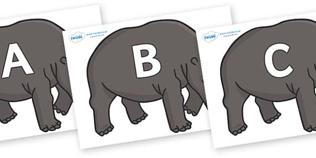 FREE! - A-Z Alphabet on Hippos (teacher made) - Twinkl