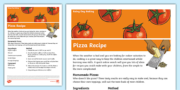 Recipe Worksheets