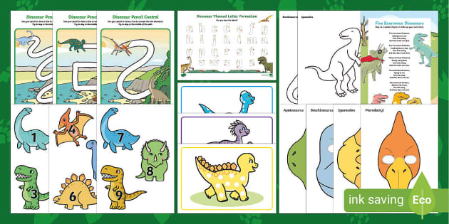 EYFS Dinosaurs Resource Pack (Ages 3-5) (teacher made)