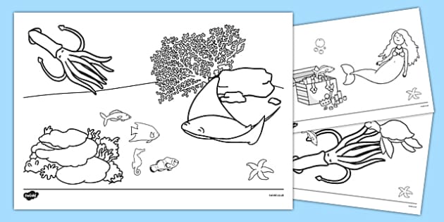 The Little Fish Colouring Sheets (teacher made) - Twinkl