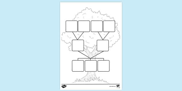 Family Tree Colouring Sheet | Colouring Sheets - Twinkl