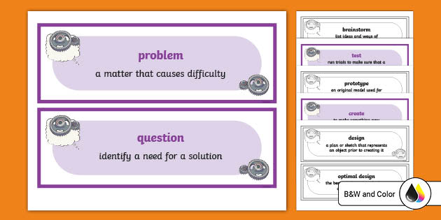 Sixth Grade Engineering Design Word Wall Cards - Twinkl