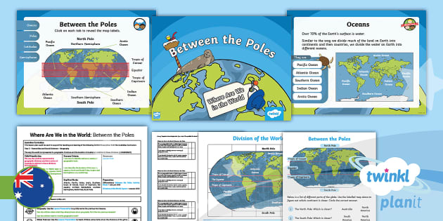 Year 2 HASS Geography Where Are We in the World Lesson 3