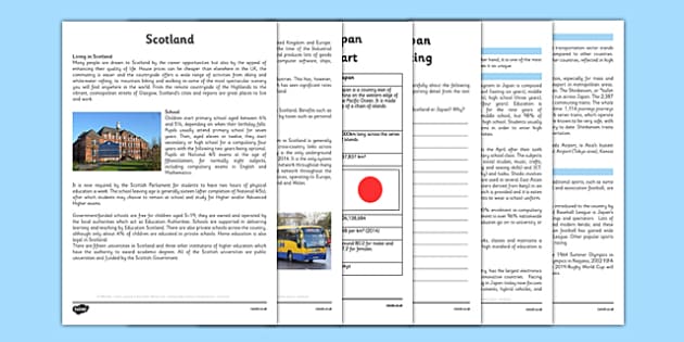 Scotland and Japan Comparison Resource Pack