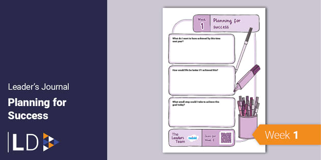 Leader's Journal: Planning for Success - leaders (Week 1)