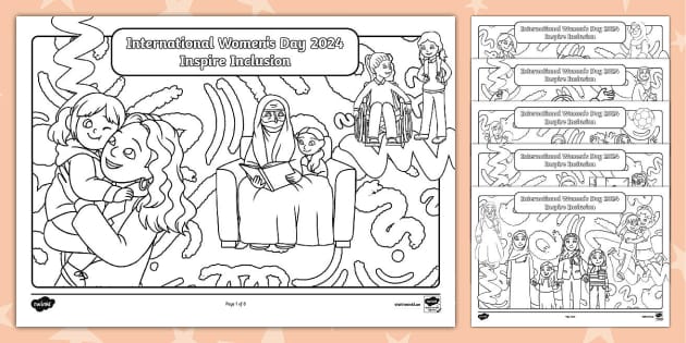 Colouring - International Women's Day - Inspire Inclusion