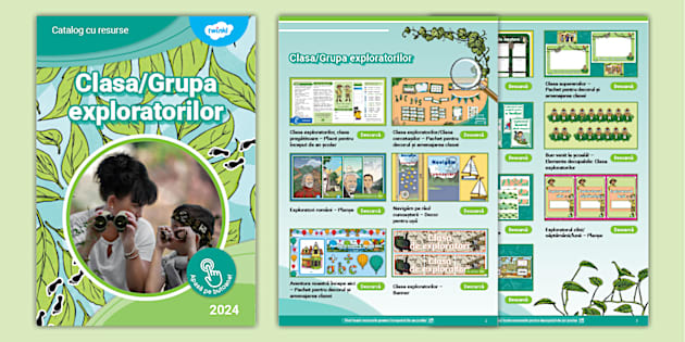 Clasa/Grupa exploratorilor – Catalog cu resurse - Twinkl