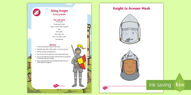 Shiny Knight Sensory Bottle (Hecho por educadores) - Twinkl