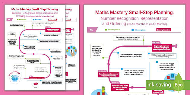 👉 EYFS Maths: Number Recognition, Representation and Ordering Small-Step