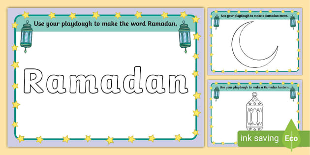 Ramadan Playdough Mats (teacher made) - Twinkl