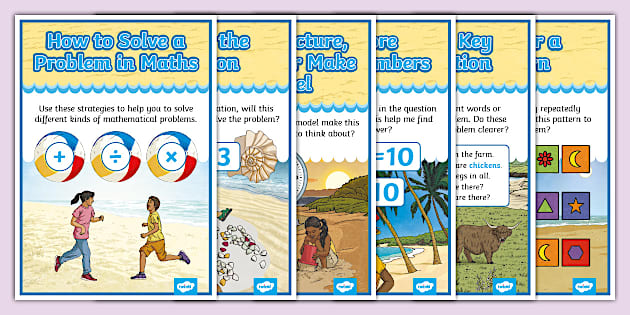 Maths Problem Solving Strategies A4 Display Poster - Twinkl Maths Problem Solving Strategies A4 Display Poster - Twinkl