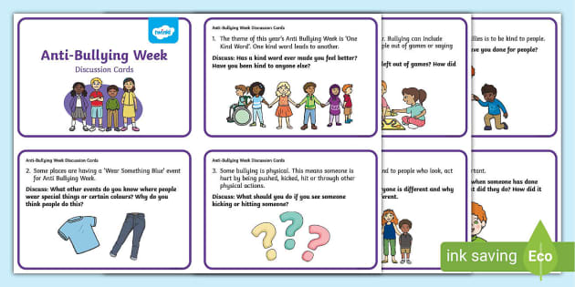 KS1 Anti-Bullying Week Discussion Cards (teacher made)