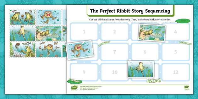 The Perfect Ribbit Story Sequencing Activity - Twinkl