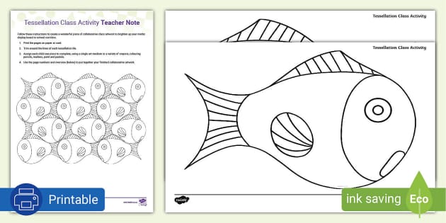 Tessellation Class Activity (teacher made)