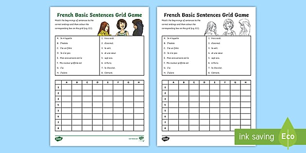 French Exercises for Beginners | French Basic Sentences Game