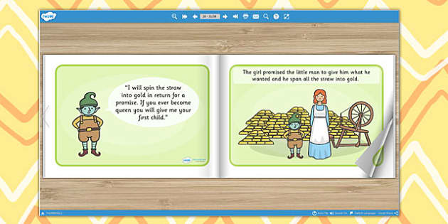 'Rumpelstiltskin' Story Summary - Twinkl eBook - Primary