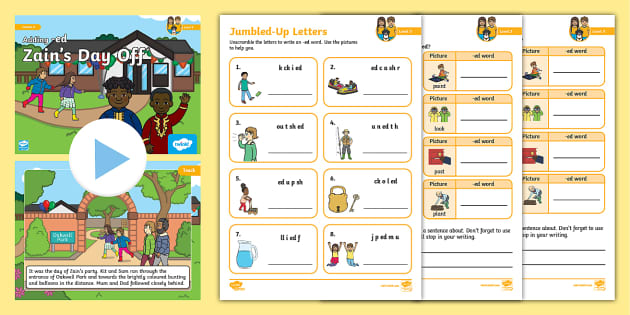 Adding -ed Lesson Pack - Level 5 Week 22 Lesson 3 - Twinkl