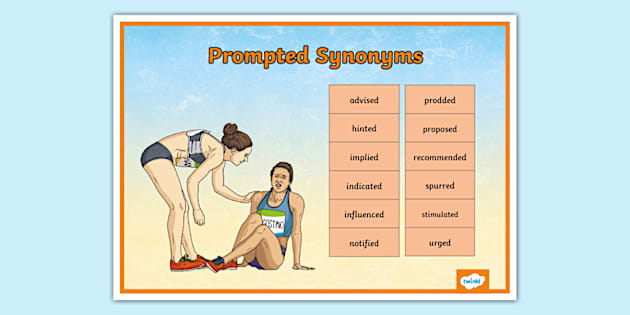 Synonyms for Prompted Word Mat (teacher made) - Twinkl