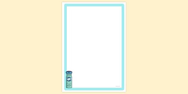 Deodorant Page Border