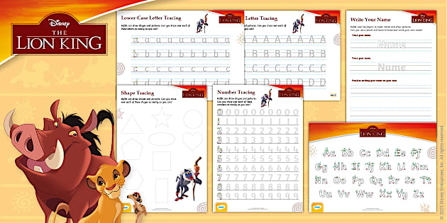 The Lion King: Fine Motor Skills Pack (teacher made)