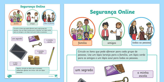 Ficha de Atividade sobre Segurança na Internet - Twinkl