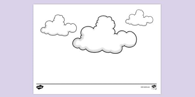 Cloudy Day Colouring | Colouring Sheets (teacher made)
