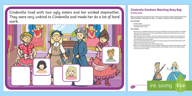 Cinderella Emotions Busy Bag Resource Pack for Parents