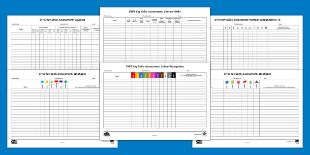 EYFS Maths and Literacy Key Skills Assessment Pack | Twinkl