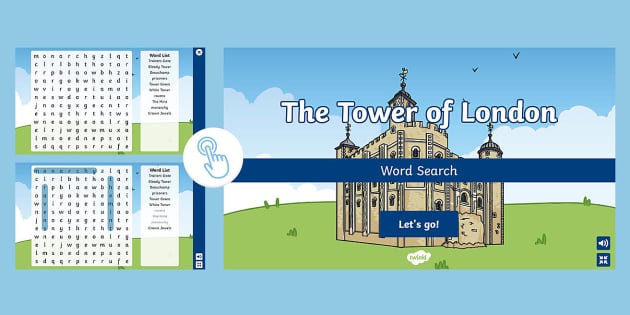 The Tower of London Interactive Word Search - Twinkl