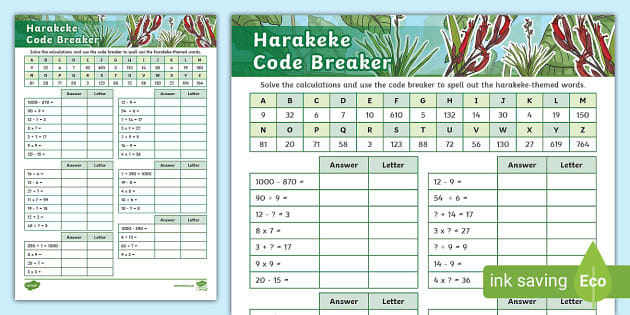 Harakeke Stage 6 Code Breaker (Teacher-Made) - Twinkl