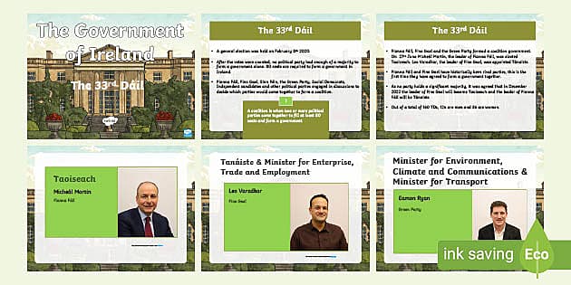 The Government of Ireland Display Photos PowerPoint - Twinkl