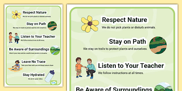 Singapore Outdoor Learning Rules Poster (teacher made)