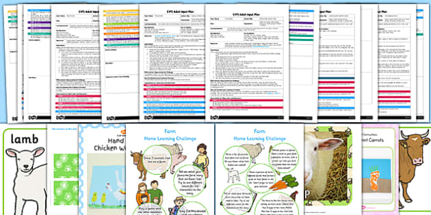 EYFS Farm Themed Adult Input Planning and Resource Pack