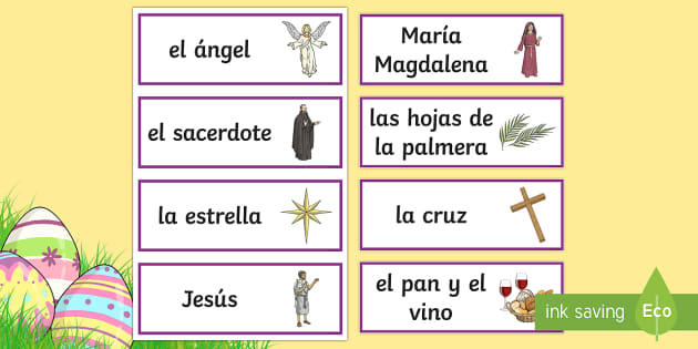 The Easter Story Word Cards
