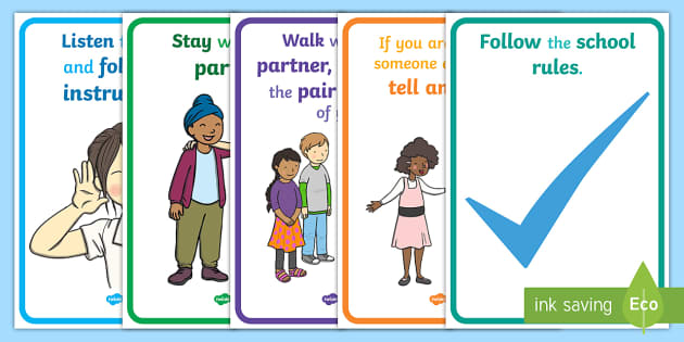 Local Walk Rules Posters (teacher made) - Twinkl