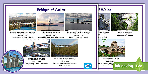 Bridges of Wales Word Mat