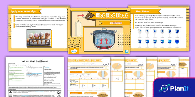Year 3 Science Hot Hot Heat Lesson 3 Heat Moves - Twinkl
