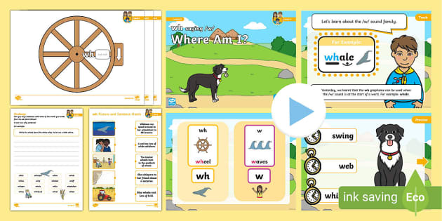 'wh' saying /w/ - Level 5 Week 17 Lesson 2 - Primary - KS1