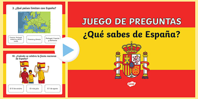 Spanish: What do you know about Spain? Quiz Game - Twinkl