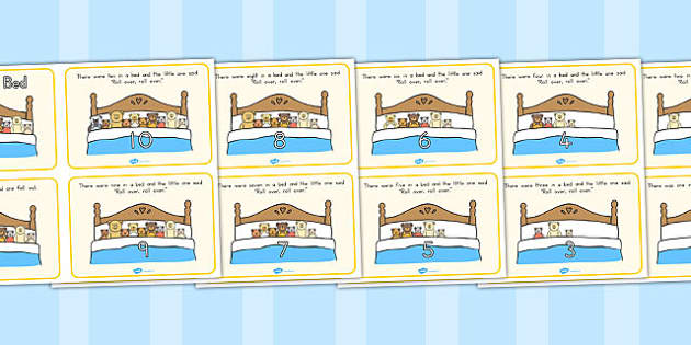 10 in a Bed Story Sequencing 4 Per A4 (teacher made)