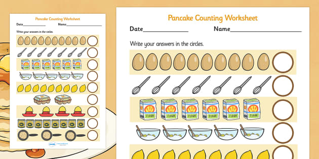 Pancake Counting Sheet