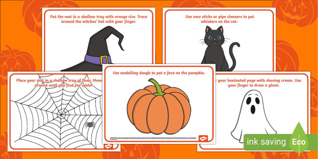 Halloween Sensory Mats (teacher made) - Twinkl