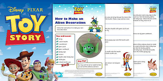 Toy Story: Christmas Decoration Craft Activity