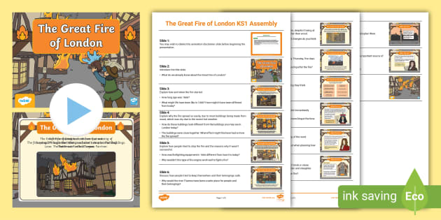 The Great Fire of London PowerPoint Assembly Pack - Twinkl