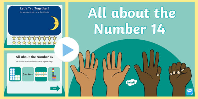 All About Number 14 PowerPoint (teacher made)